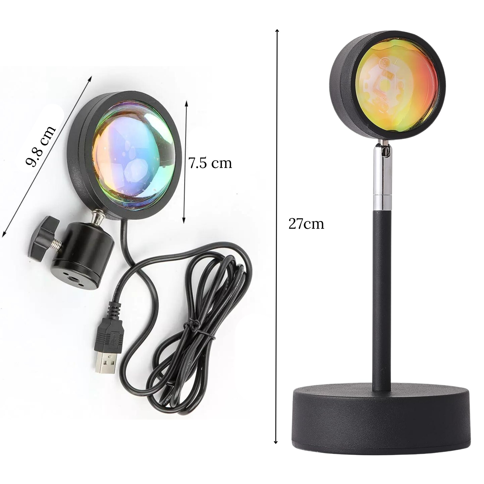 Lampa Ambientala RGB cu Efect de Apus de Soare si Telecomanda - Creeaza ...