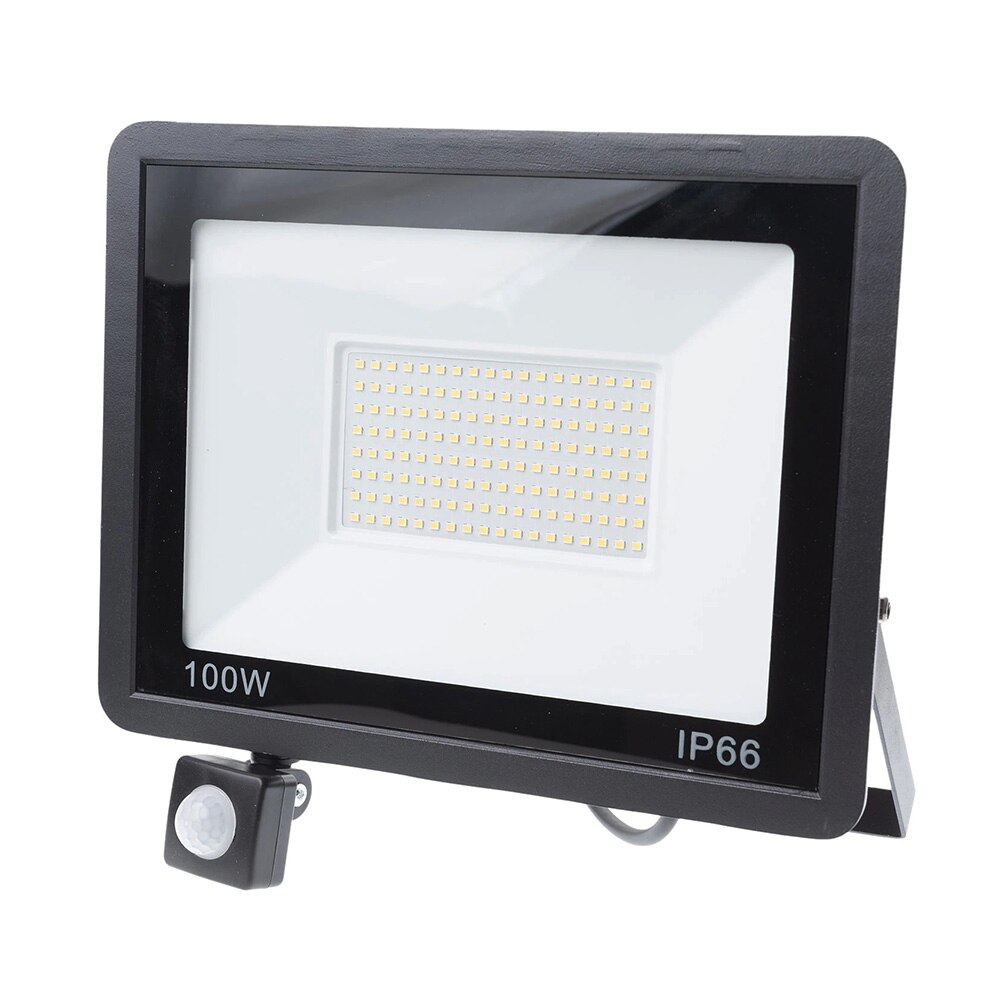Proiector LED 100W, senzor de miscare, 144 LED - eMAG.ro