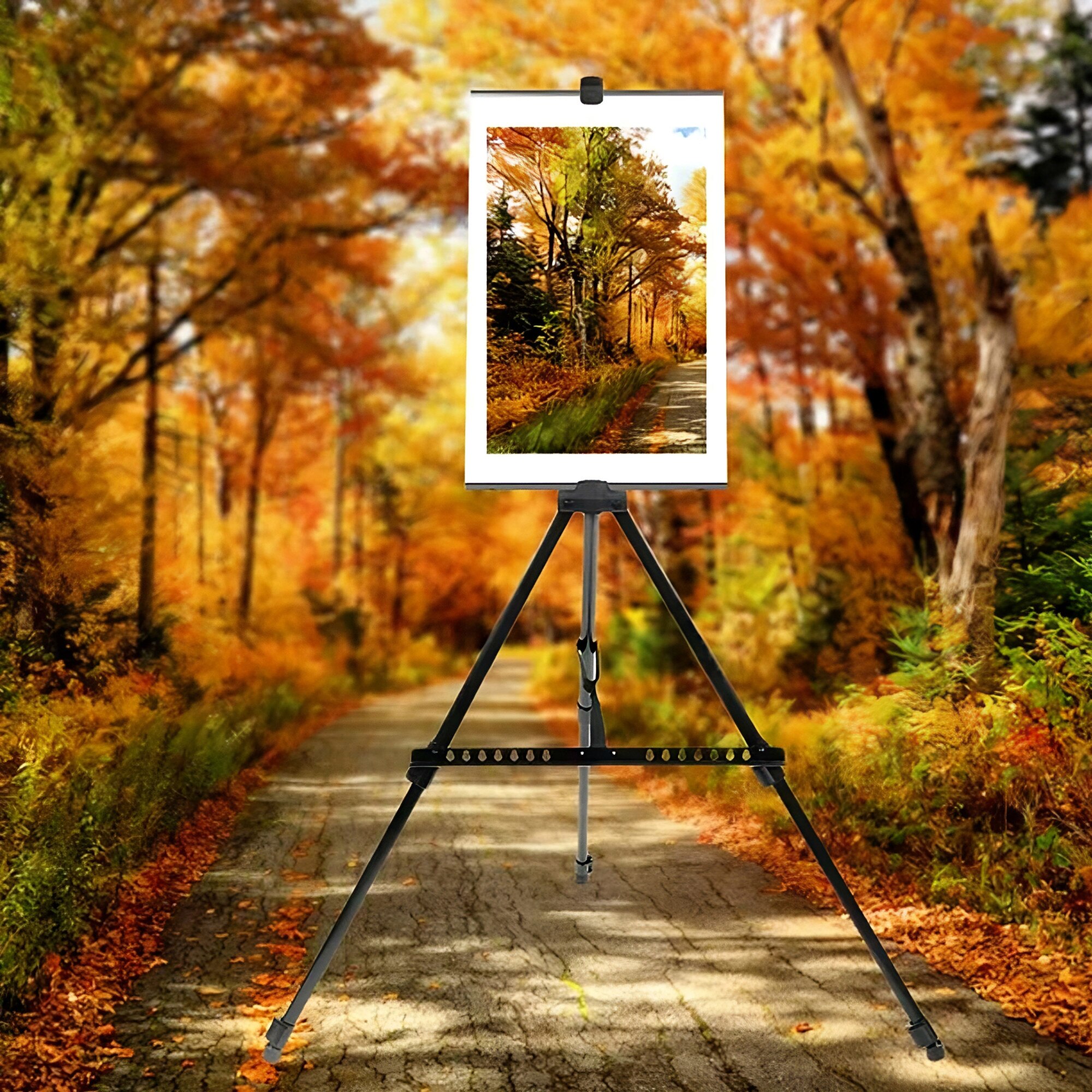 Sevalet Metalic Mobil Pentru Pictura, Din Aluminiu, Reglabil In 3 ...