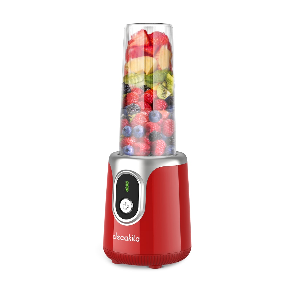 Blender fara fir Decakila, 500 ml, 120 W, Rosu - eMAG.ro