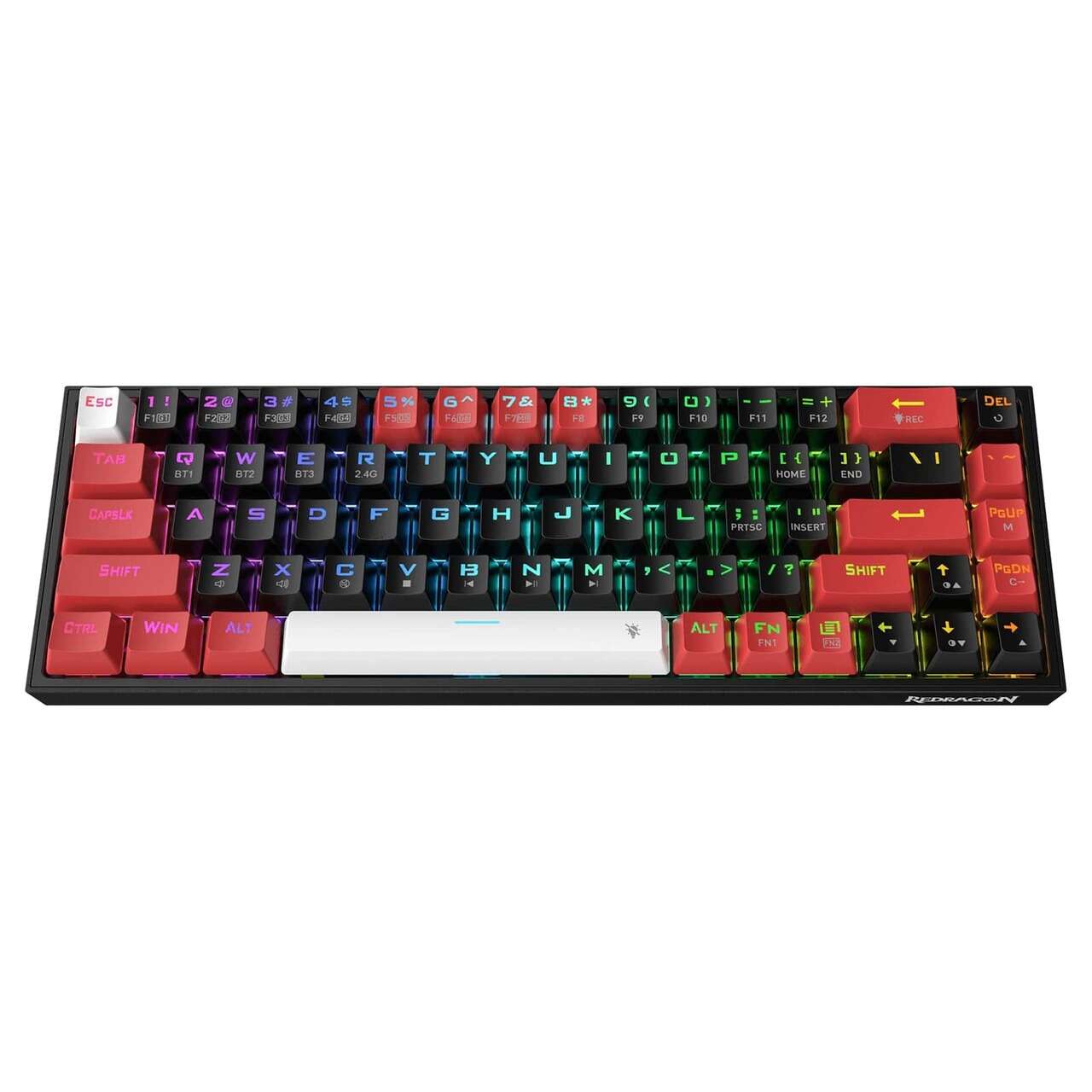Клавиатура Redragon Castor Pro K631, Геймърска, Безжична и USB, RGB LED ...