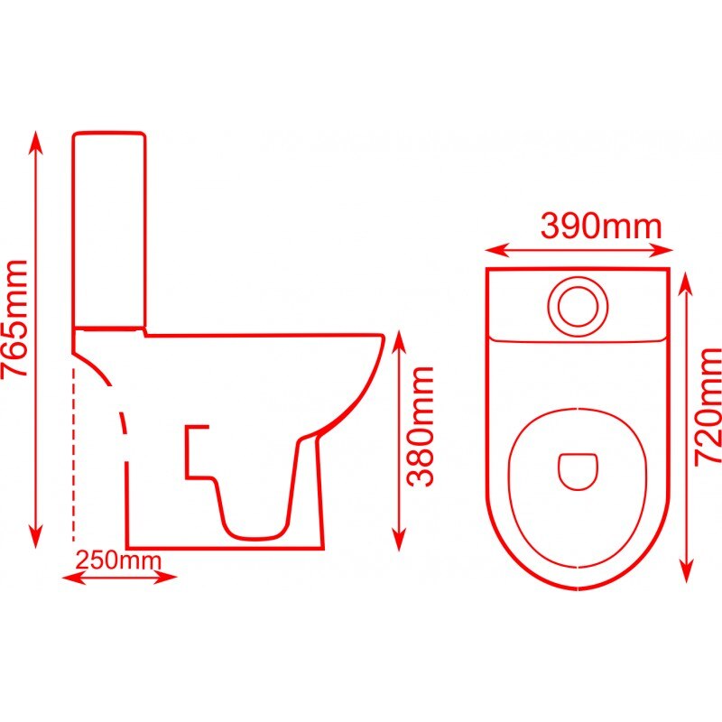 Моноблок, Интер Керамик, ICC 6739S / PP, седалка и капак с плавно ...