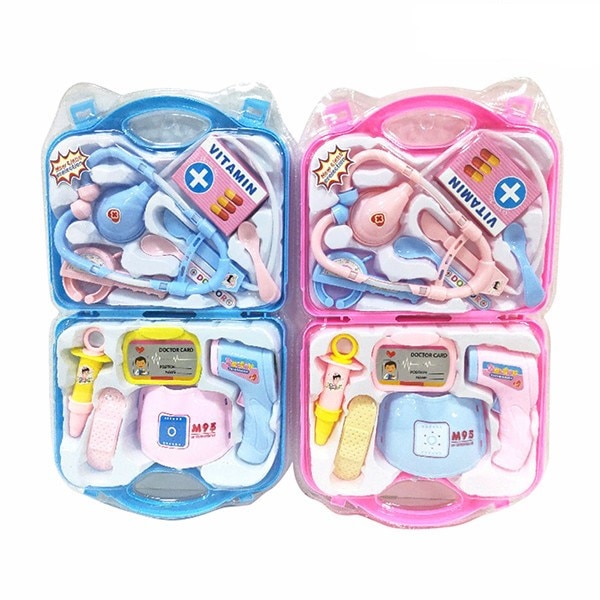Set de joaca doctor pentru copii, Plastic, Trusa medicului in servieta ...