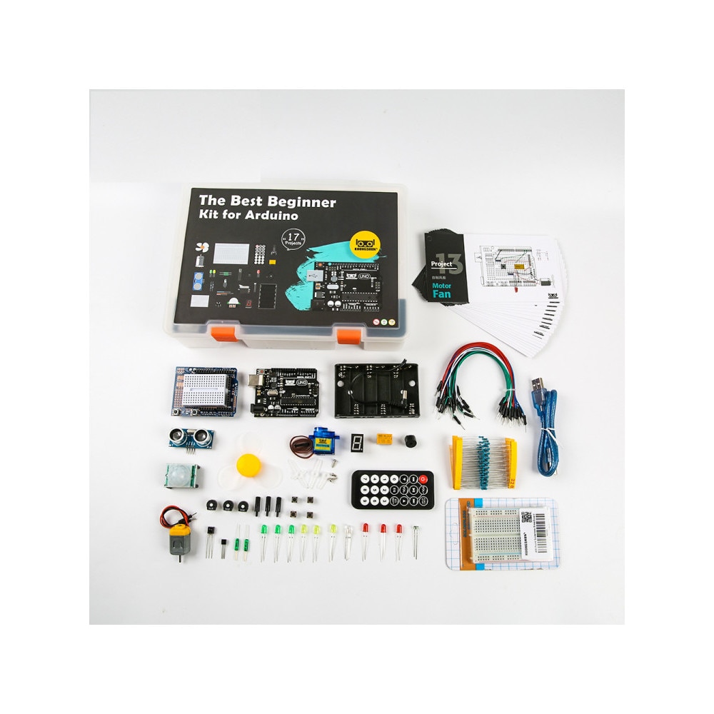 Kit invatare electronica si programare, Robofun, The Best Beginner ...