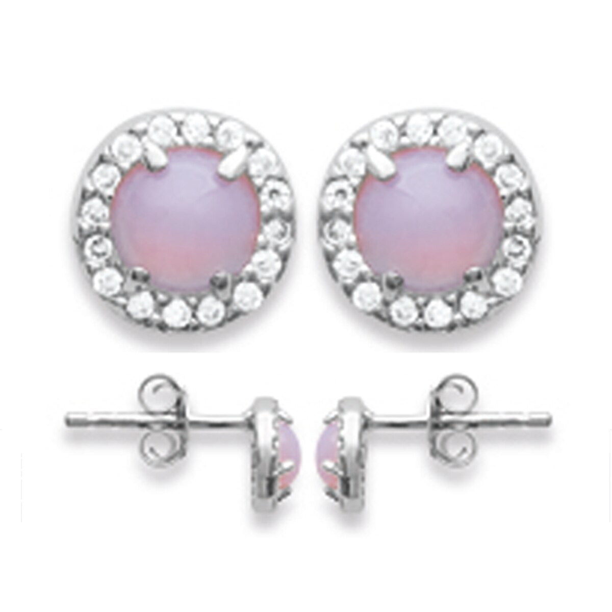 Обеци LTD Lily Les Trésors de Lily Princesse Opale P0184, Диаметър: 6 ...