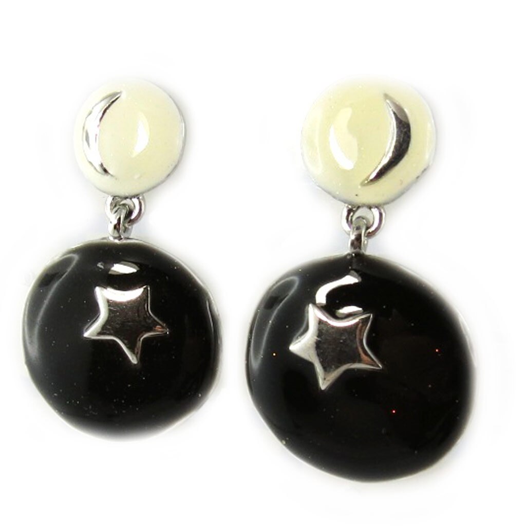 Обеци LTD Lily Les Trésors de Lily Nuit Etoilée G0466, Дължина 3.5x2.2 ...