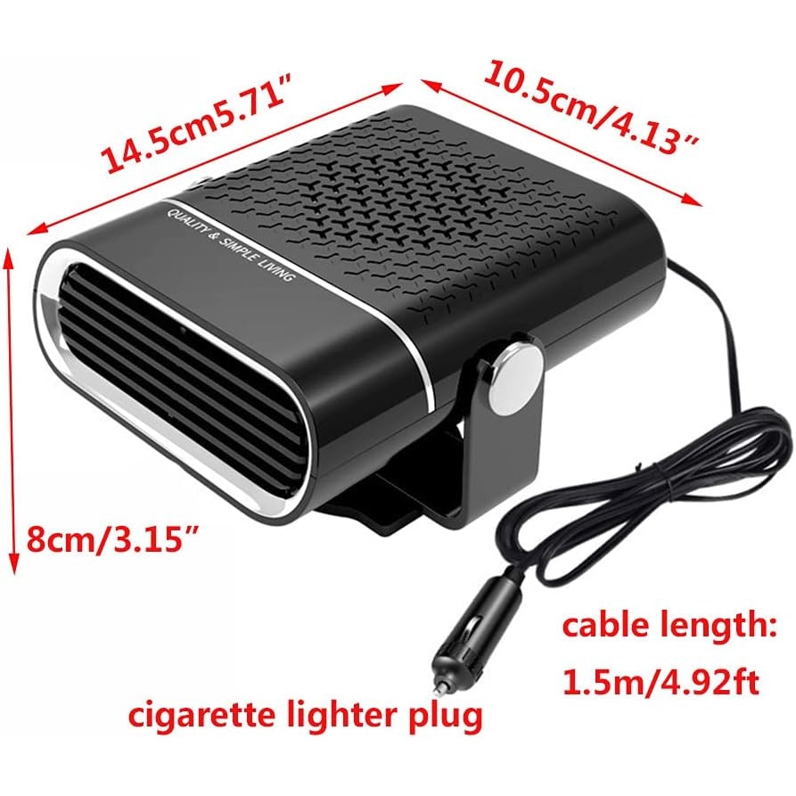 Incalzitor auto, Cozevdnt, 2in1, 120W, Negru - eMAG.ro