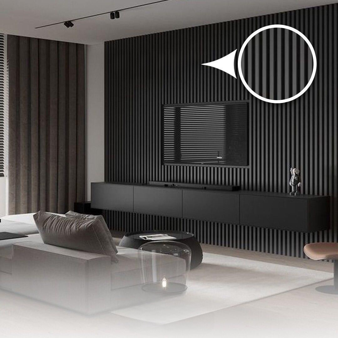 Riflaj Decorativ MDF, Soft Negru, 280x12,1x1,8 cm - eMAG.ro