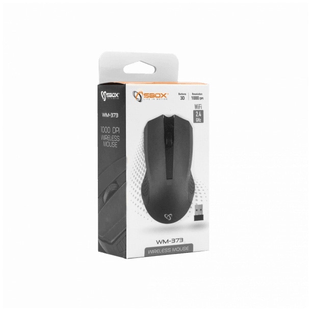 Mouse Wireless Sbox WM-373, Ambidextru, 800DPI, Senzor Optic, Dongle ...