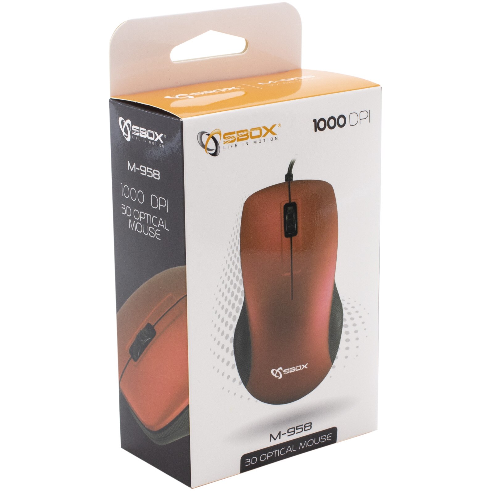 Mouse SBOX M-958 Rosu - eMAG.ro
