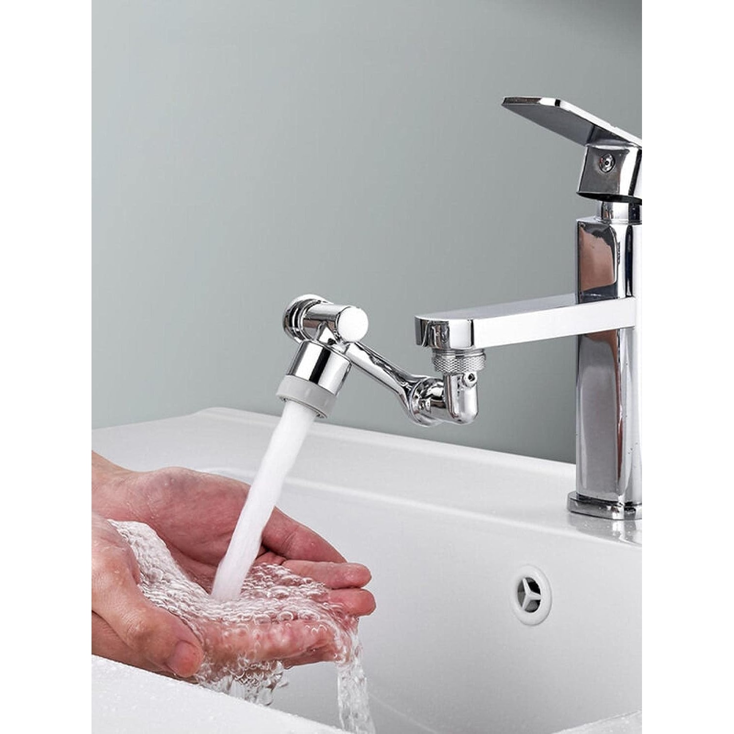 Удължител за смесител за мивка, въртящо се рамо, въртящо се във всички ...