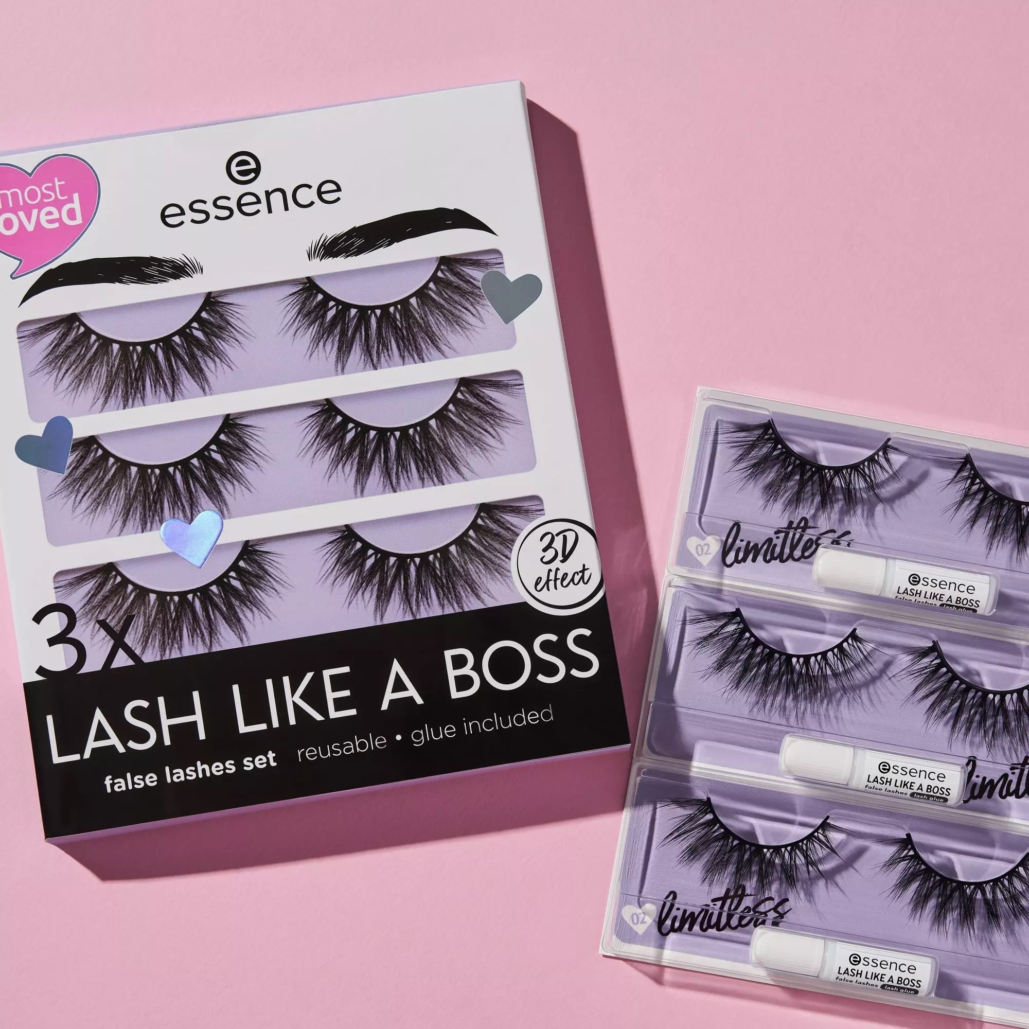 Set Gene False Essence Lash Like A Boss 02 3 Perechi - eMAG.ro