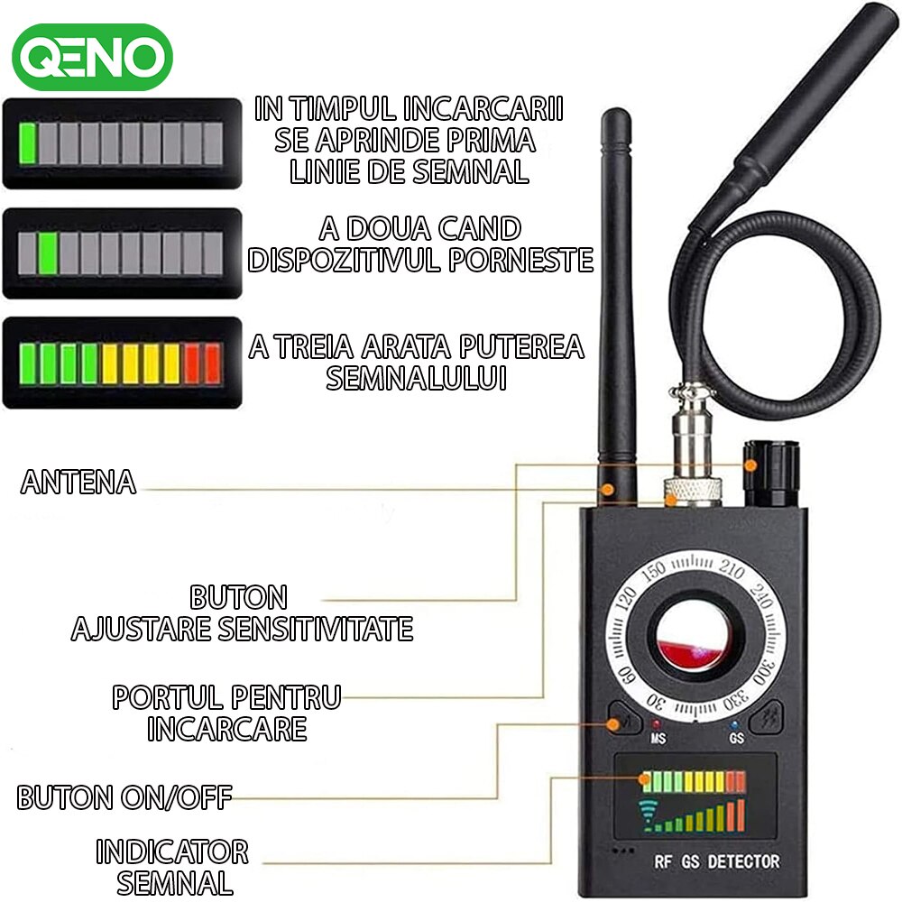 Detector Profesional Pentru Dispozitive De Spionaj Camere, GPS ...