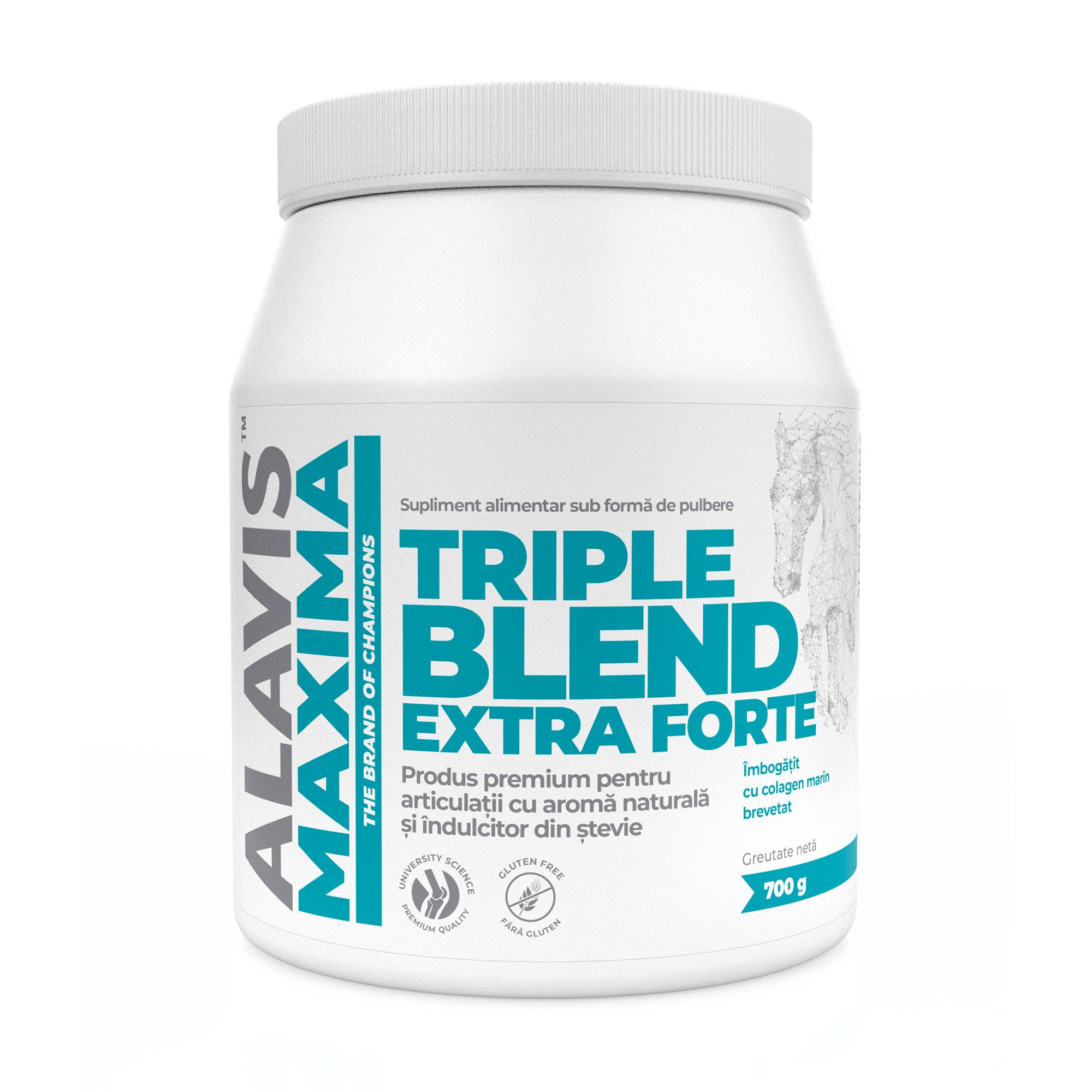 Triple Blend Extra Forte, Alavis Maxima, cu aroma naturala de merisor, 700 g - eMAG.ro