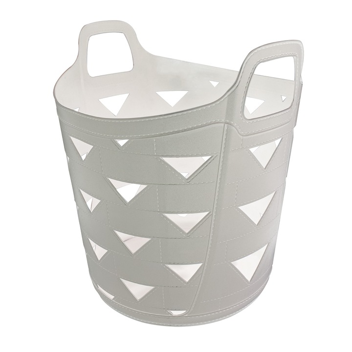 Cos de rufe, material flexibil, Naimeed D5327, 35L, Alb - eMAG.ro