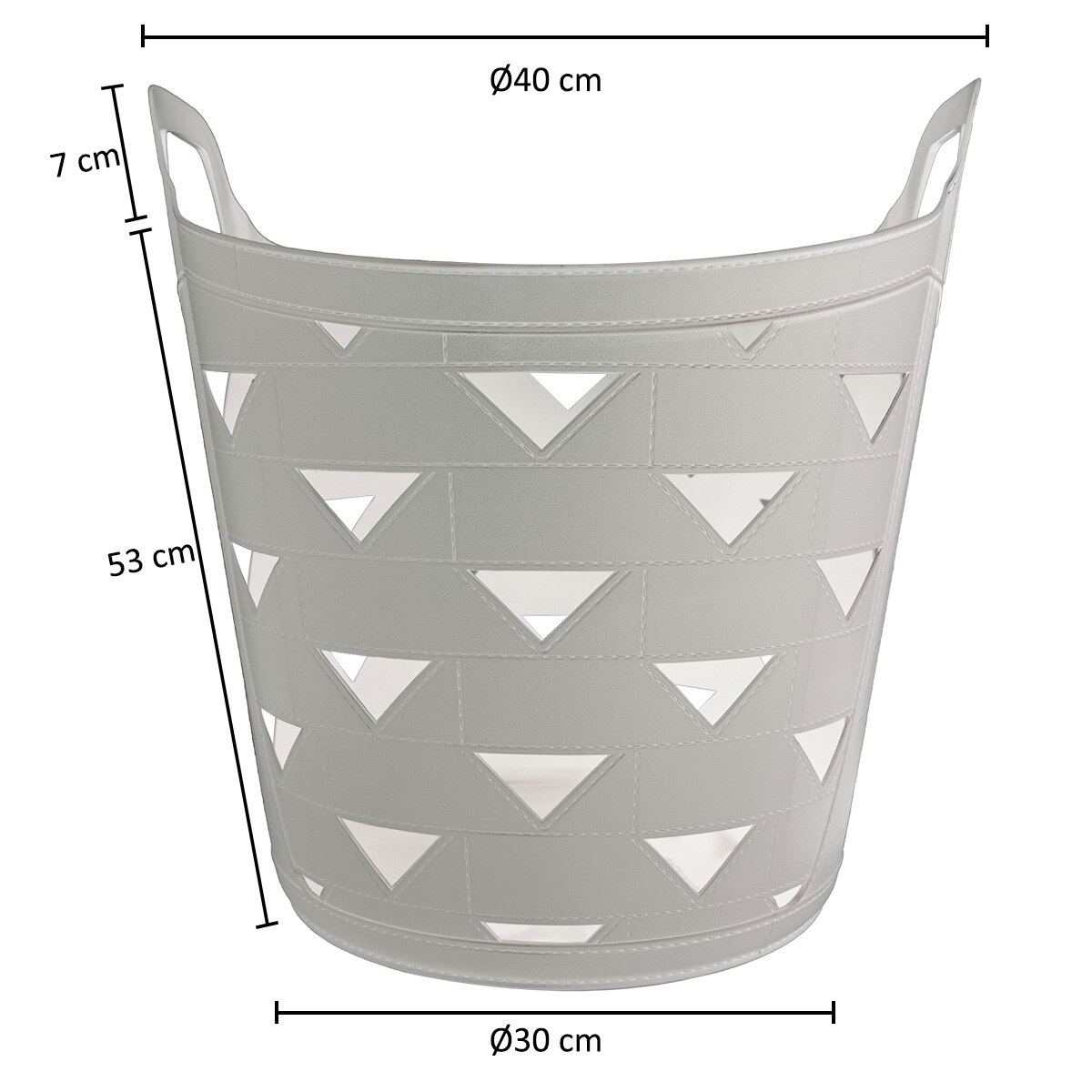 Cos de rufe, material flexibil, Naimeed D5328,50L, Alb - eMAG.ro