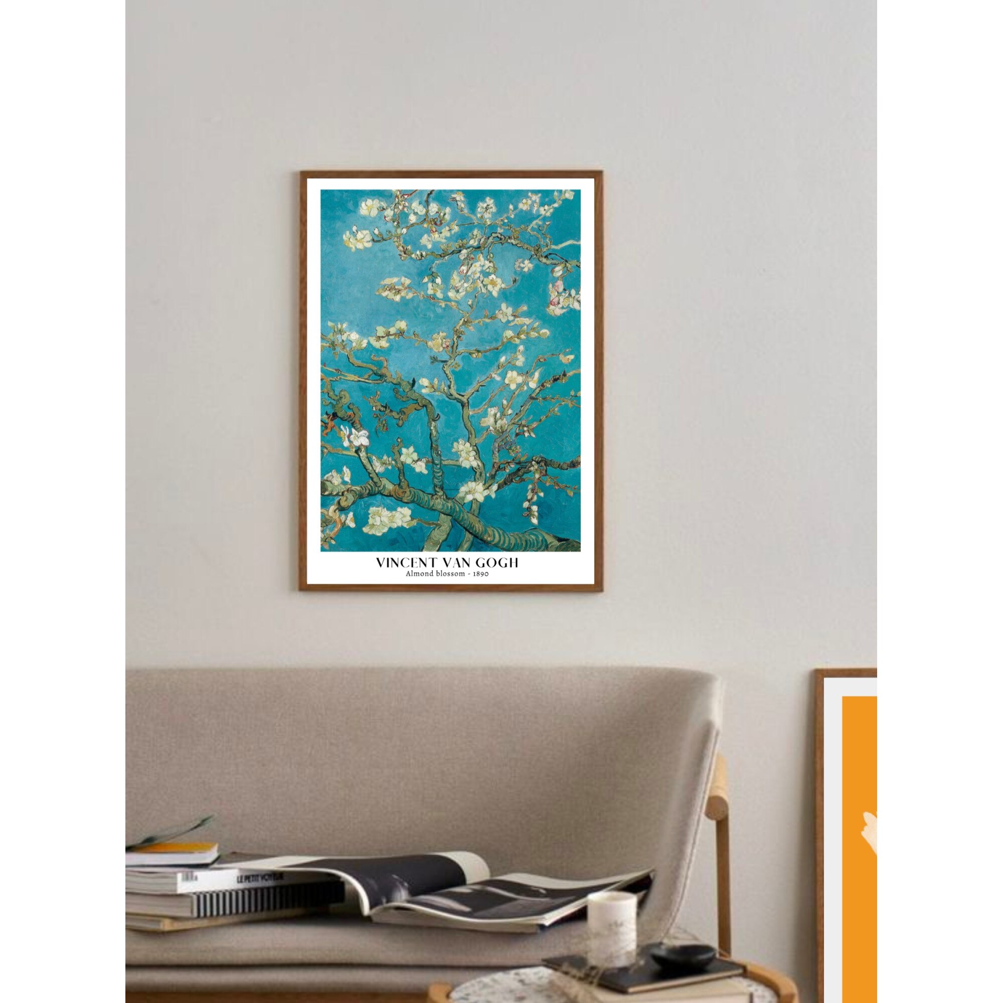 Tablou flori de Migdal, Almond Blossom Wall Art, 30 X 40 cm - eMAG.ro
