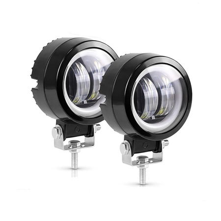 Set 2 faruri de ceata cu LED, Sunmostar, 20 W, Negru - eMAG.ro