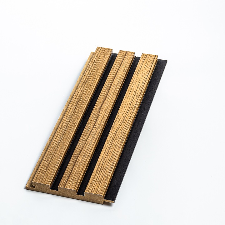 Riflaj Decorativ MDF Nuc cu lamele negre, 280x12,1x1,8 cm - eMAG.ro