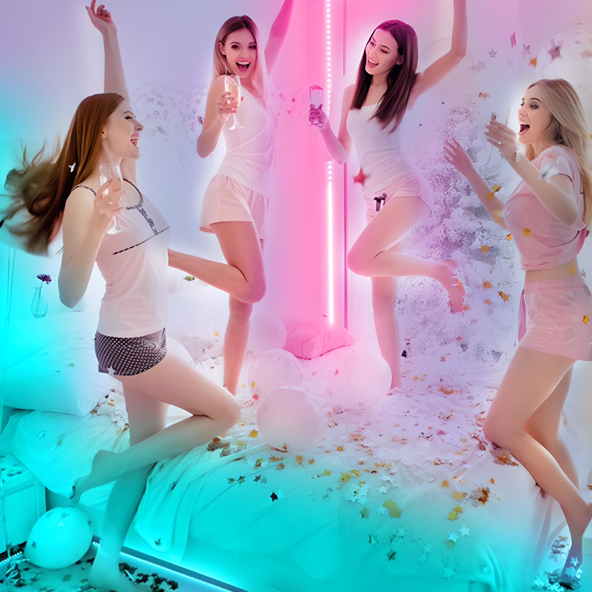 Kit Banda Led Rgb Interior Ip65 Adeziva Cu Telecomanda 300 Led Uri