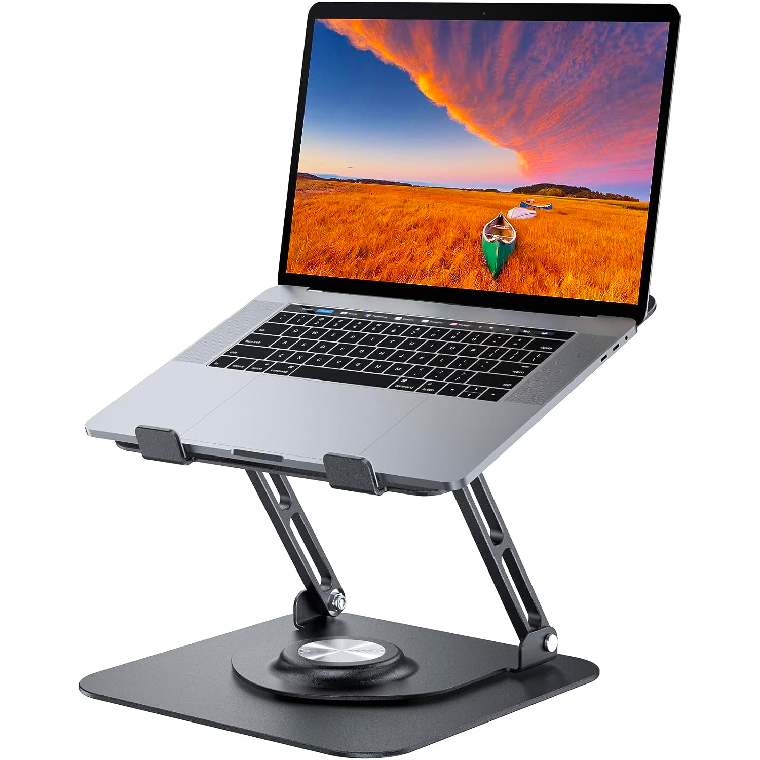 Suport laptop ergonomic, portabil, reglabil, pentru laptop si tableta ...