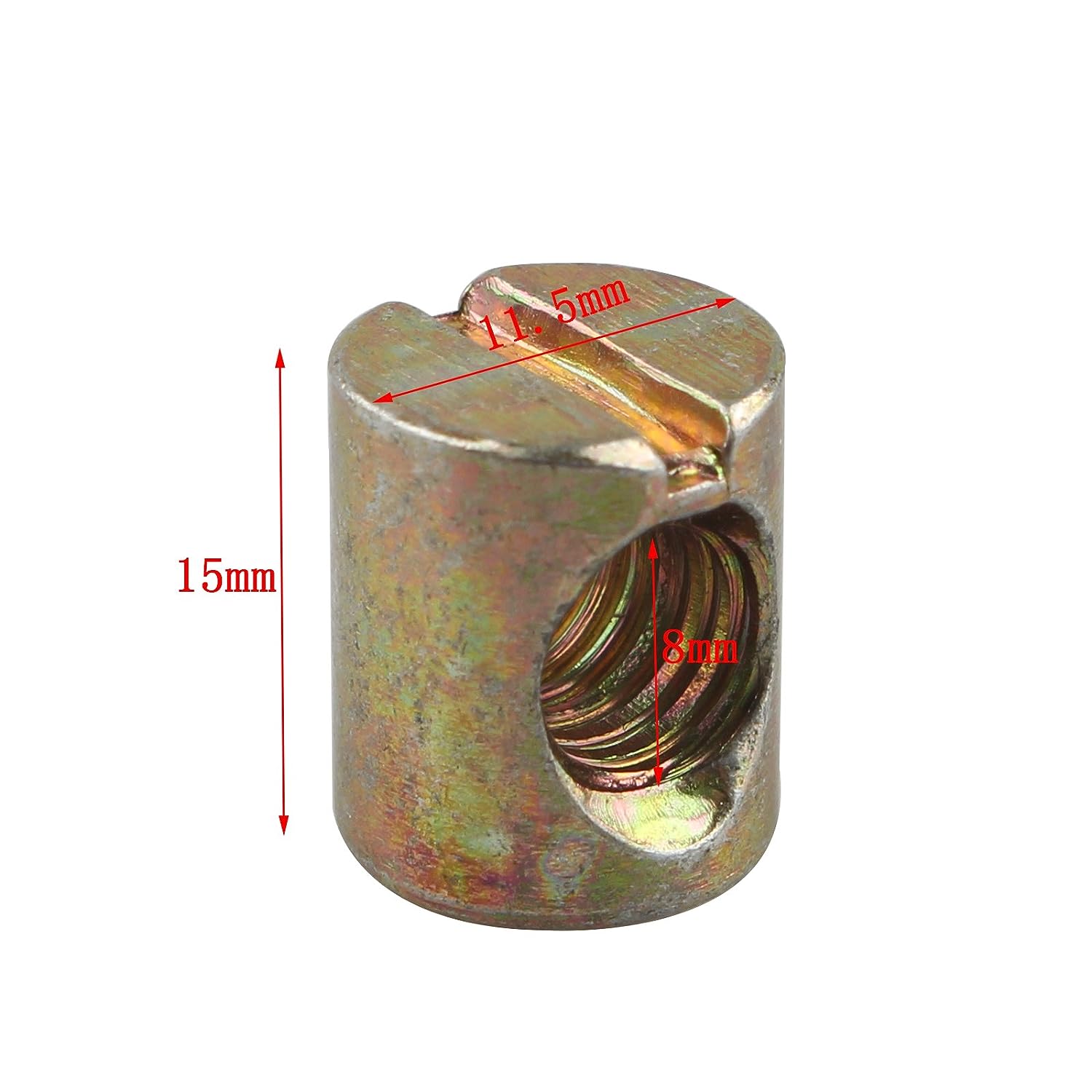 Set 10 piulite, Sunmostar, M8 X 15mm, Auriu - eMAG.ro