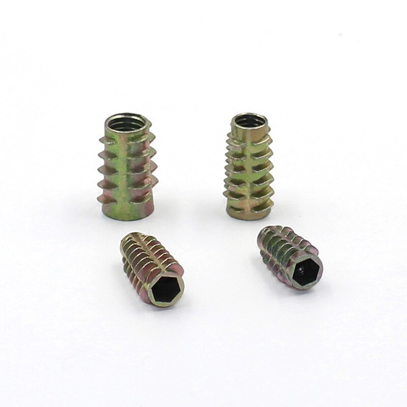 Set de 50 inserturi filetante, Sunmostar, Zinc, Auriu - eMAG.ro