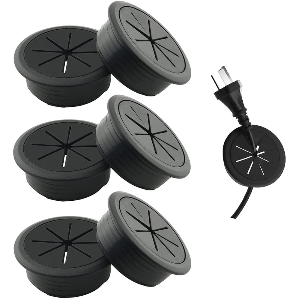 Suport trecere cablu, Sunmostar, Plastic, Negru, 6 buc - eMAG.ro