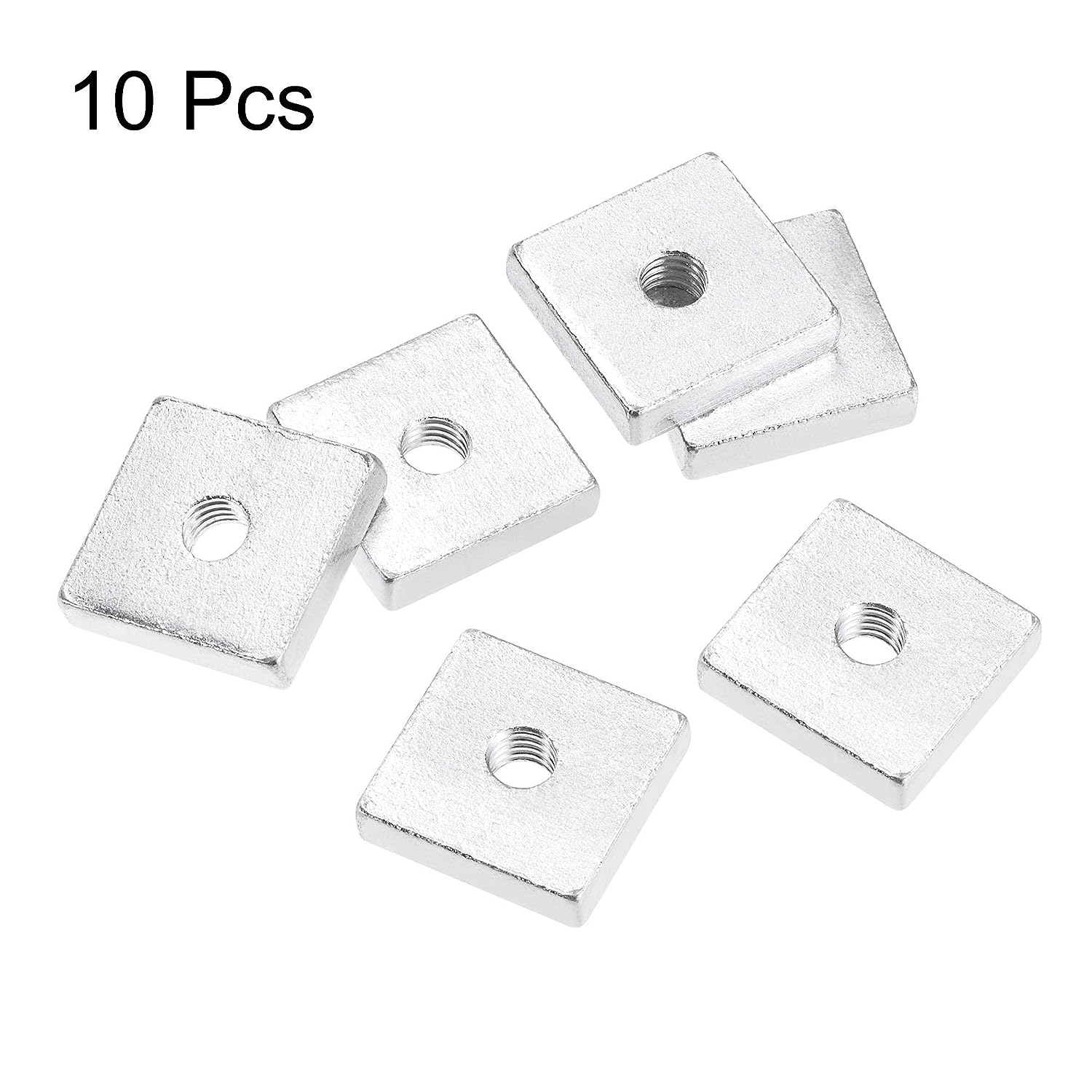 Set 10 piulite patrate, Sunmostar, Zinc, M6 x 20 mm x 5 mm, Gri - eMAG.ro