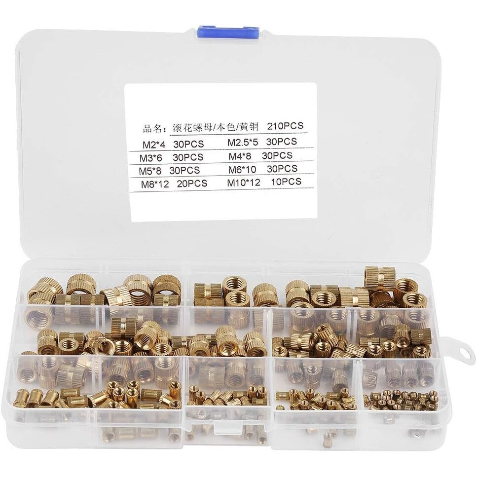 Kit 210 piulite rotunde filetate, Sunmostar, Alama, M2/M2.5/M3/M4/M5/M6 ...