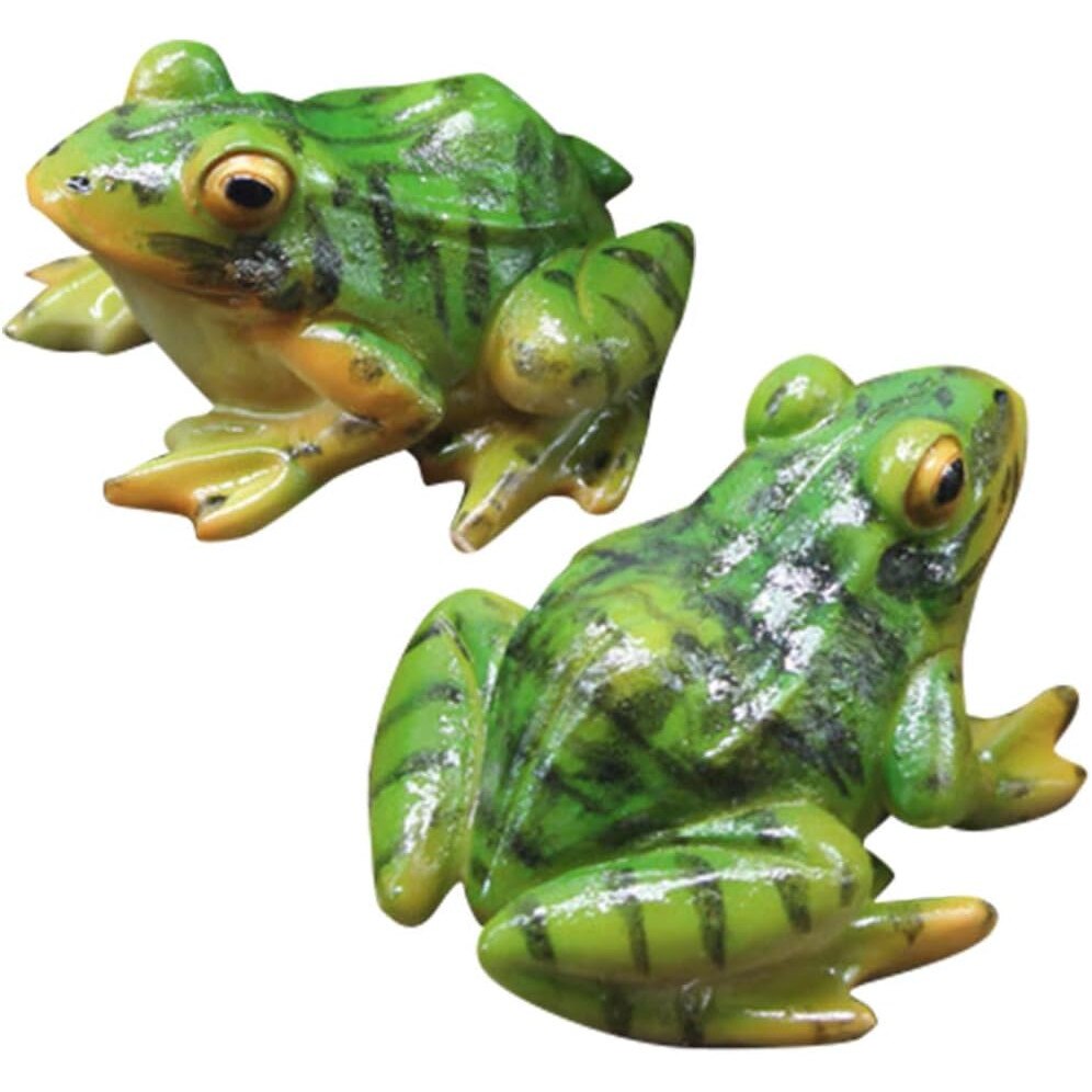 Set de 2 figurine cu broaste, Sunmostar, Verde - eMAG.ro