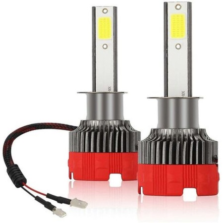 Becuri LED H1 pentru faruri, Sunmostar, Faza scurta/lunga, 6000k/8000k ...