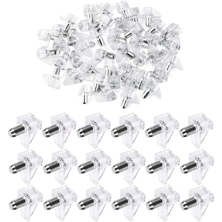 Set de 120 stifturi de sustinere a raftului, Sunmostar, Transparent ...