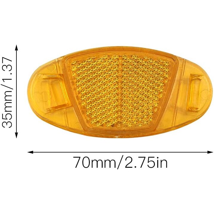 Set 10 reflectoare spite pentru bicicleta, Sunmostar, Plastic, 7 x 3.5 ...