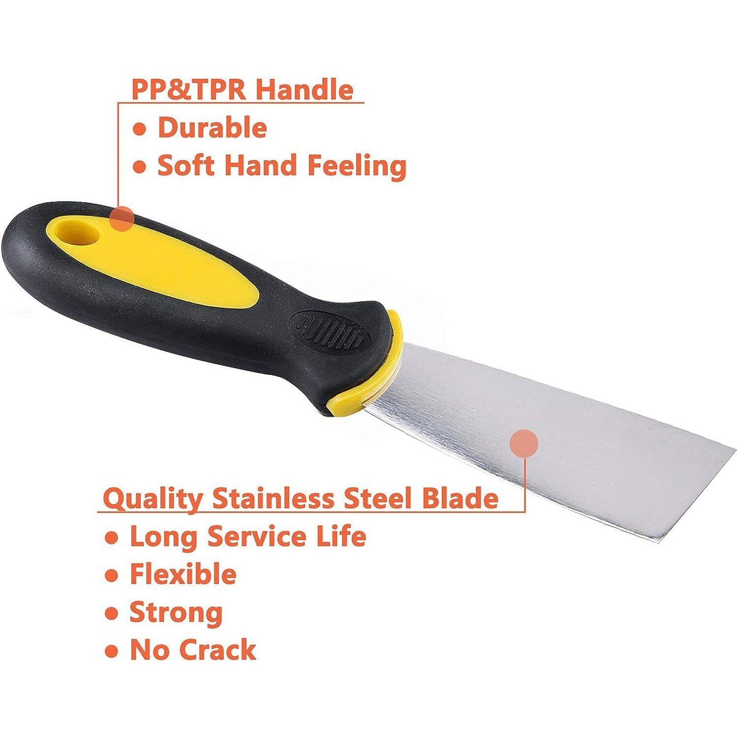 Set 4 bucati spaclu, Sunmostar, Otel inoxidabil, 0.45 mm, Argintiu ...