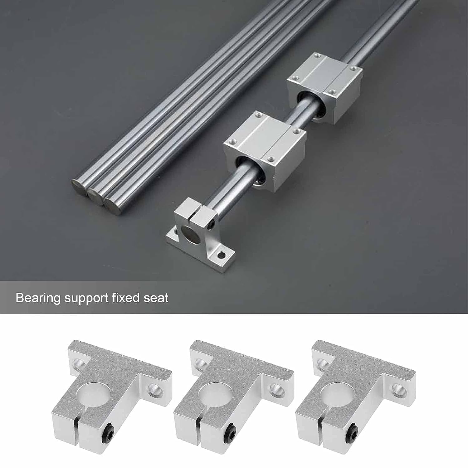 Suport arbore liniar CNC, Sunmostar, Aluminiu, 4 buc, Alb - eMAG.ro