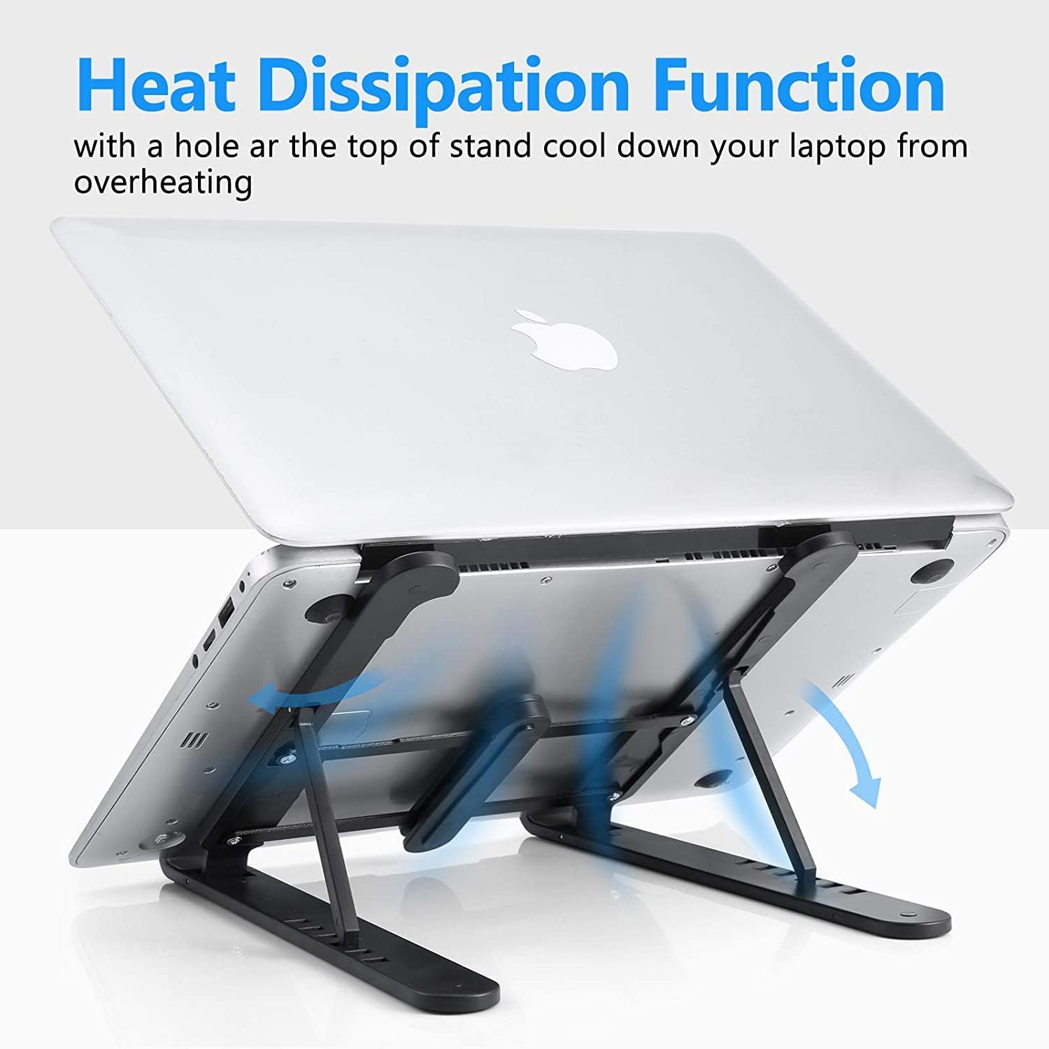Suport pentru laptop, Sunmostar, ABS/Metal/Silicon, 10-17 inch, Negru ...