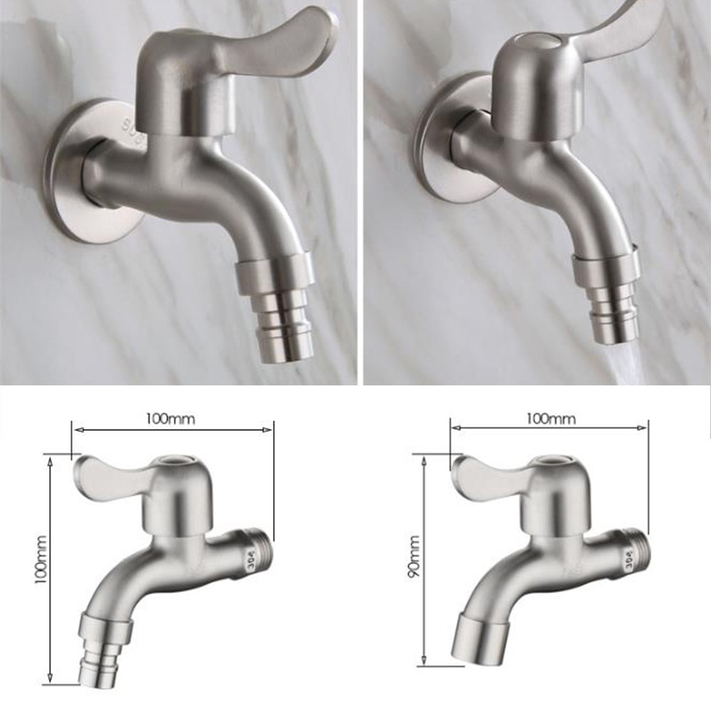 Robinet de gradina Sunmostar, Inox, 1/2, Argintiu - eMAG.ro