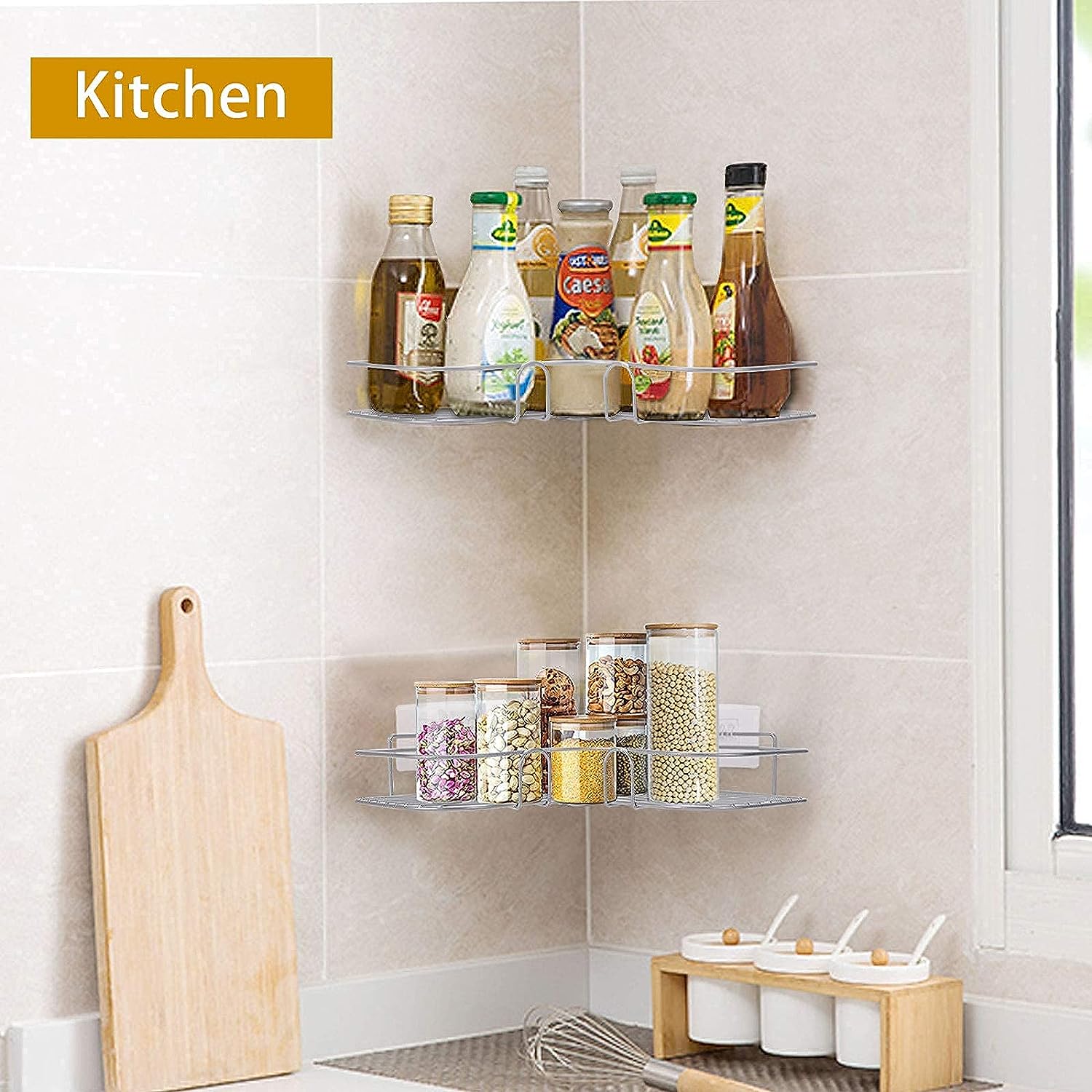 Raft de colt pentru dus, Sunmostar, Inox, Argintiu - eMAG.ro