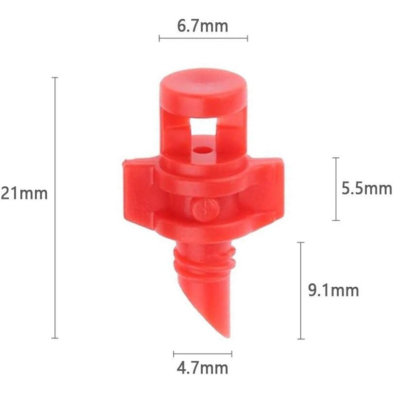 Kit aspersoare pentru irigare, Sunmostar, Plastic, Rosu, 100 buc - eMAG.ro