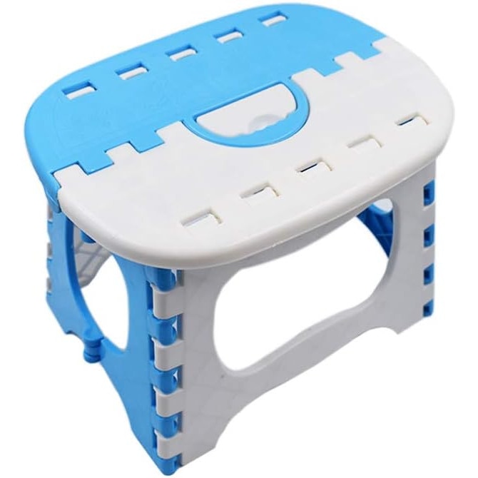 Scaun copii pentru baie, Sunmostar, Plastic, Alb/Albastru - eMAG.ro