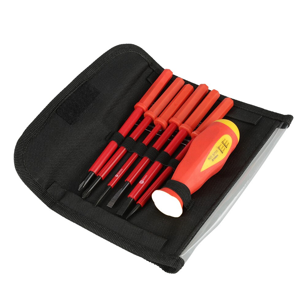 Set surubelnite, Sunmostar, 7 piese, Rosu/Negru - eMAG.ro