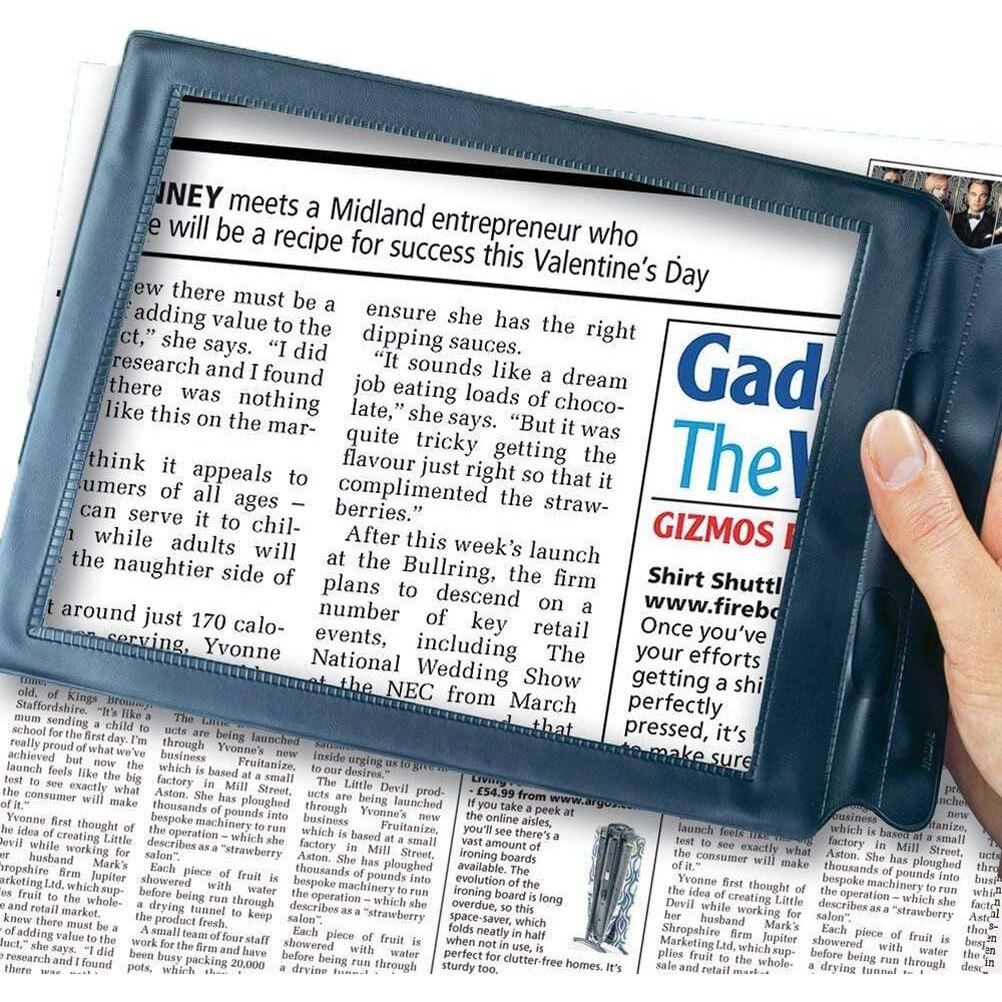 Set 2 lupe, PVC, A4, 3X, 315 x 195 x 1 mm, Negru - eMAG.ro