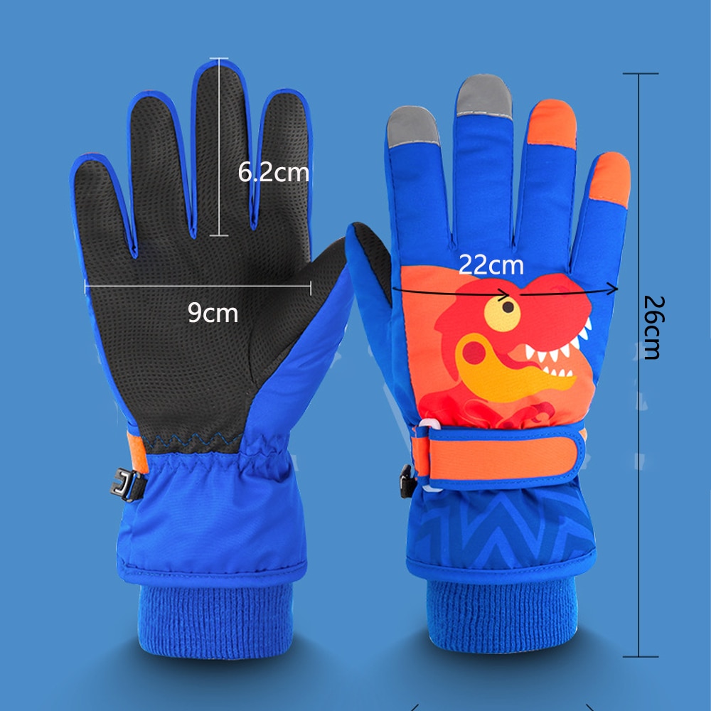 Manusi ski copii, Sunmostar, 4-6 ani, Multicolor - eMAG.ro