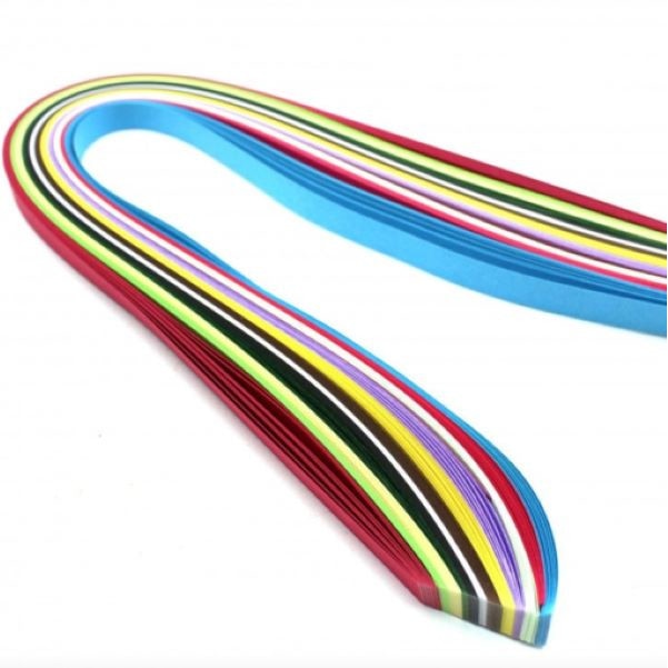 Set Hartie Pentru Quilling 12 culori, 39 X 1 Cm, Multicolor - eMAG.ro