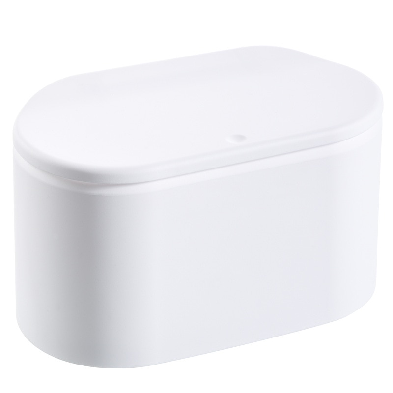 Mini cos de gunoi pentru birou Sunmostar, Plastic, Alb - eMAG.ro