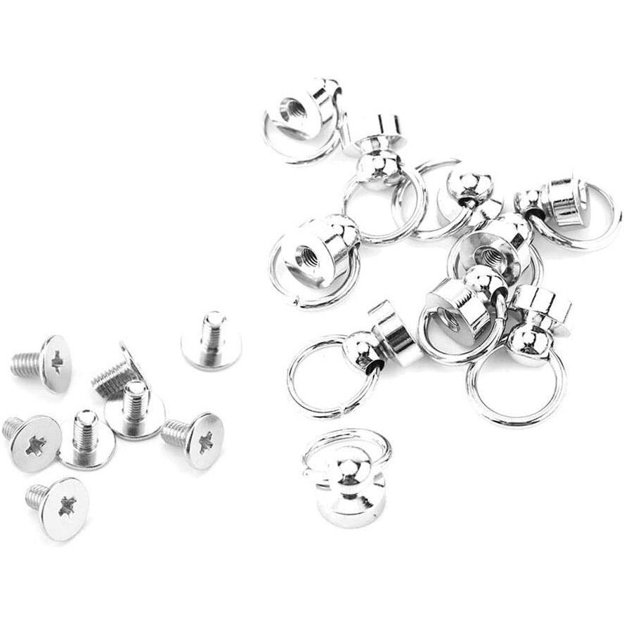 Set 10 nituri, Sunmostar, Metal, 9 mm, Argintiu - eMAG.ro