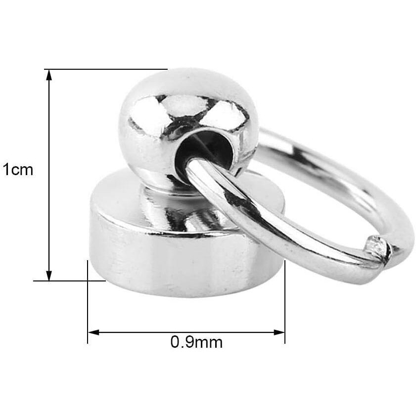 Set 10 nituri, Sunmostar, Metal, 9 mm, Argintiu - eMAG.ro