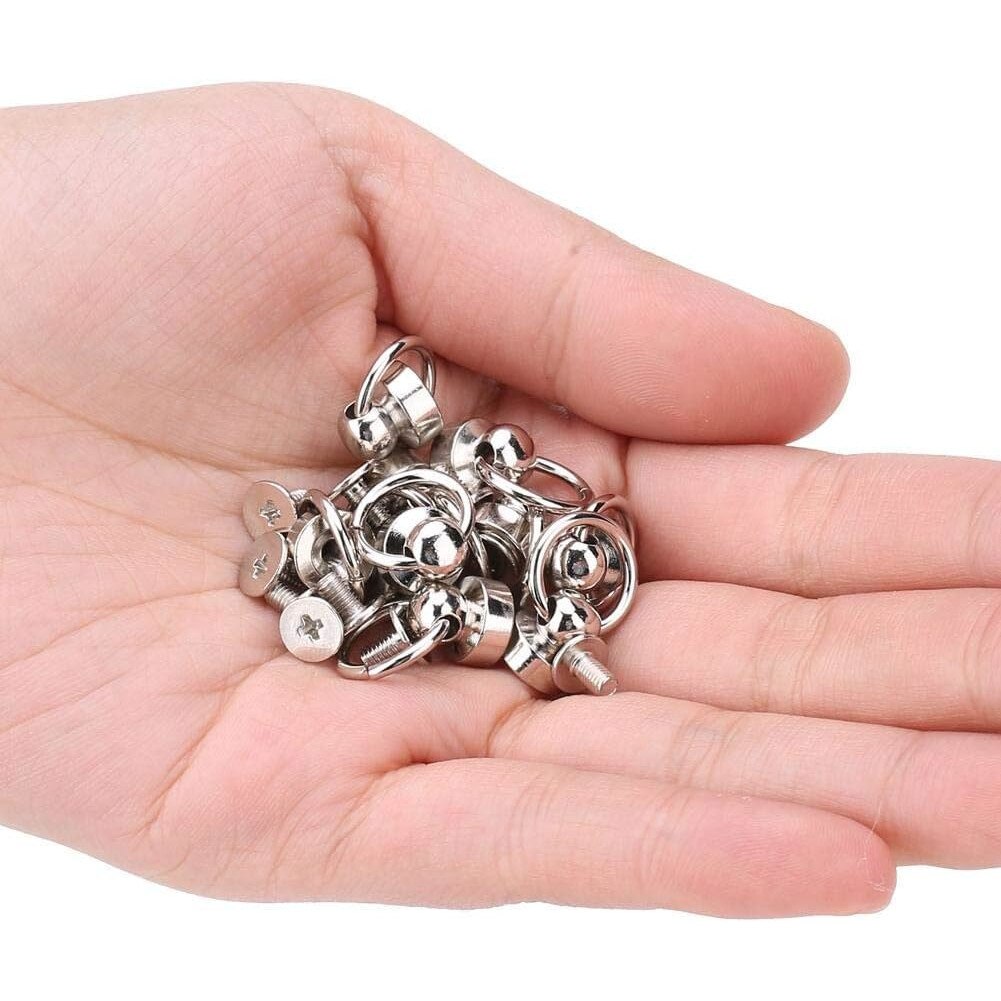 Set 10 nituri, Sunmostar, Metal, 9 mm, Argintiu - eMAG.ro