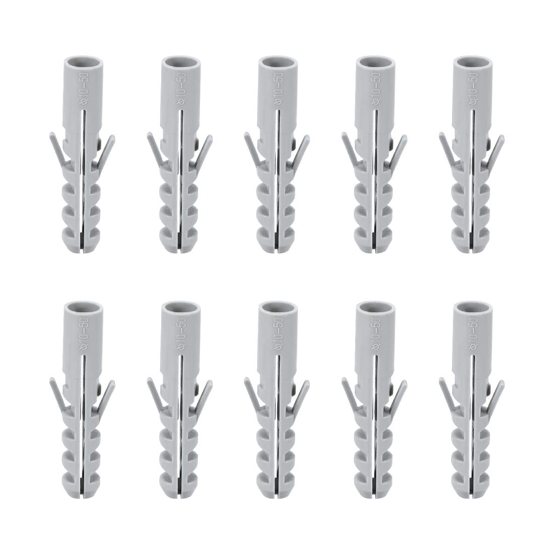 Set 50 suruburi de ancorare, Sunmostar, Plastic, 10 x 50 mm, Gri - eMAG.ro